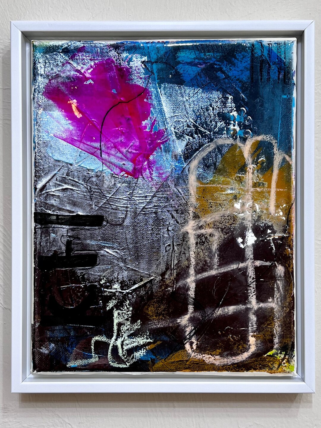 Swings and Roundabouts, 8" X 10" Framed Abstract Painting - Etsy