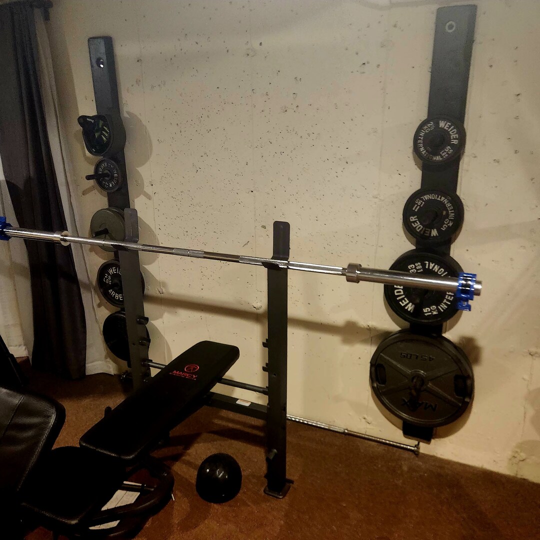 Wooden Wall Mounted Weight Plate Storage - Etsy