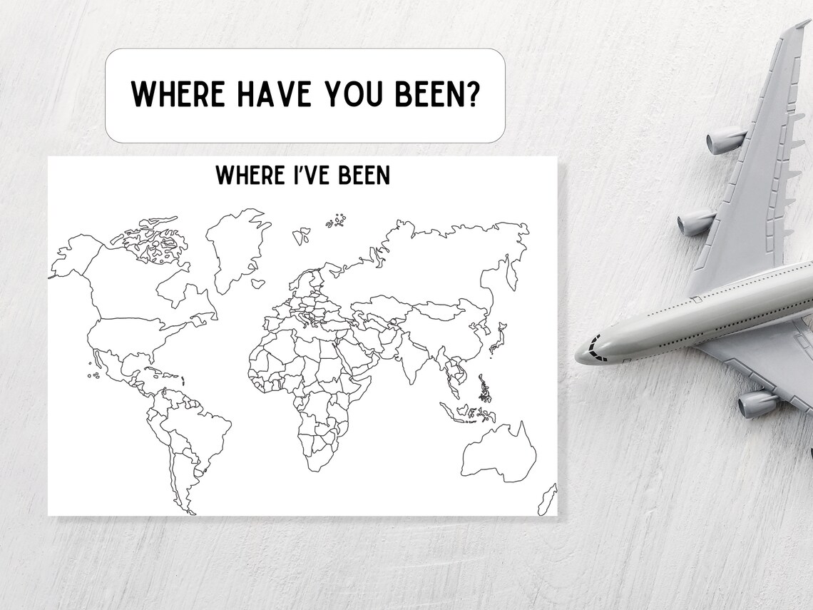 Map of the World Tracker World Travel Tracker for Adventurer World ...