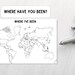 Map of the World Tracker World Travel Tracker for Adventurer World ...