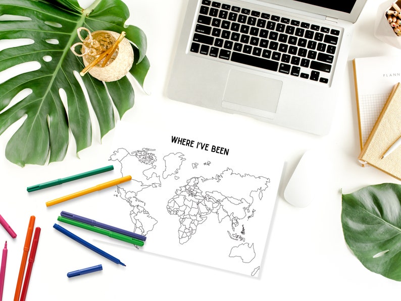 Map of the World Tracker World Travel Tracker for Adventurer World ...