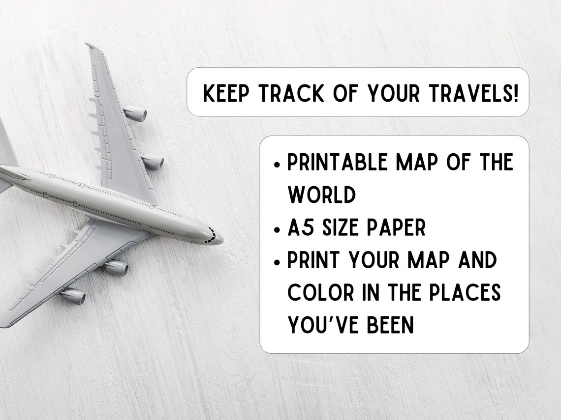 Map of the World Tracker World Travel Tracker for Adventurer World ...