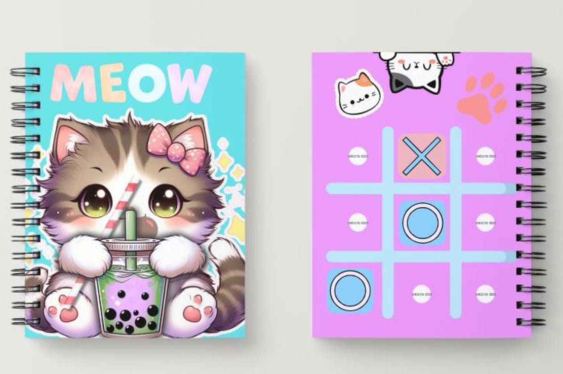 Printable Cat Tic Tac Toe Game | Kids Party Activity (A4 PDF) - Etsy