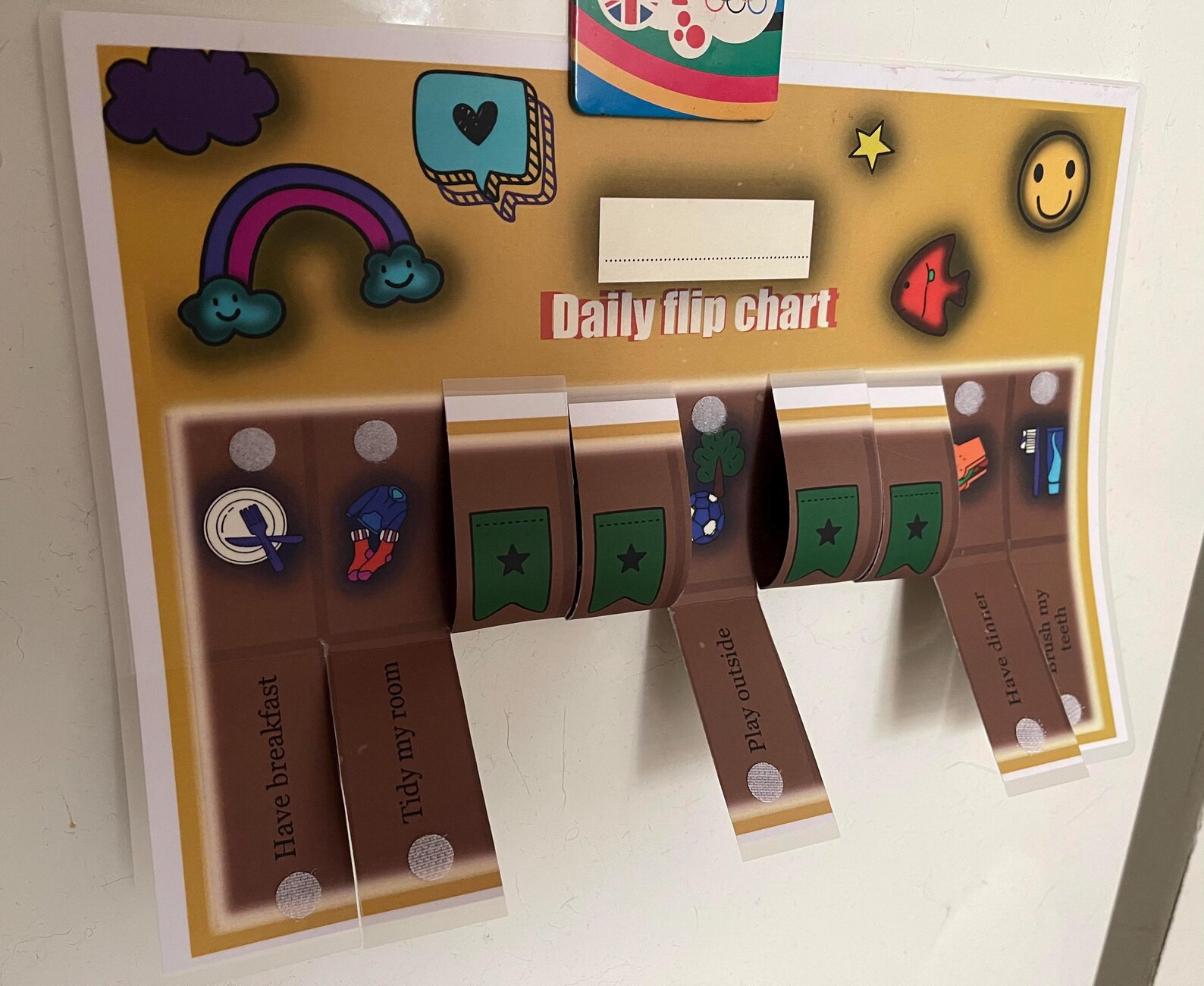 Kids Flip Routine Chart Printable, Daily Flip Chart, Visual Schedule ...