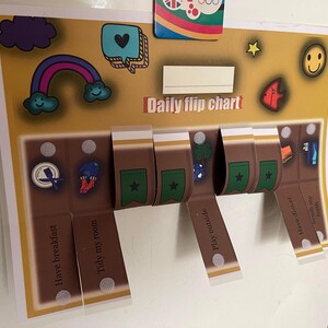 Kids Flip Routine Chart Printable, Daily Flip Chart, Visual Schedule ...