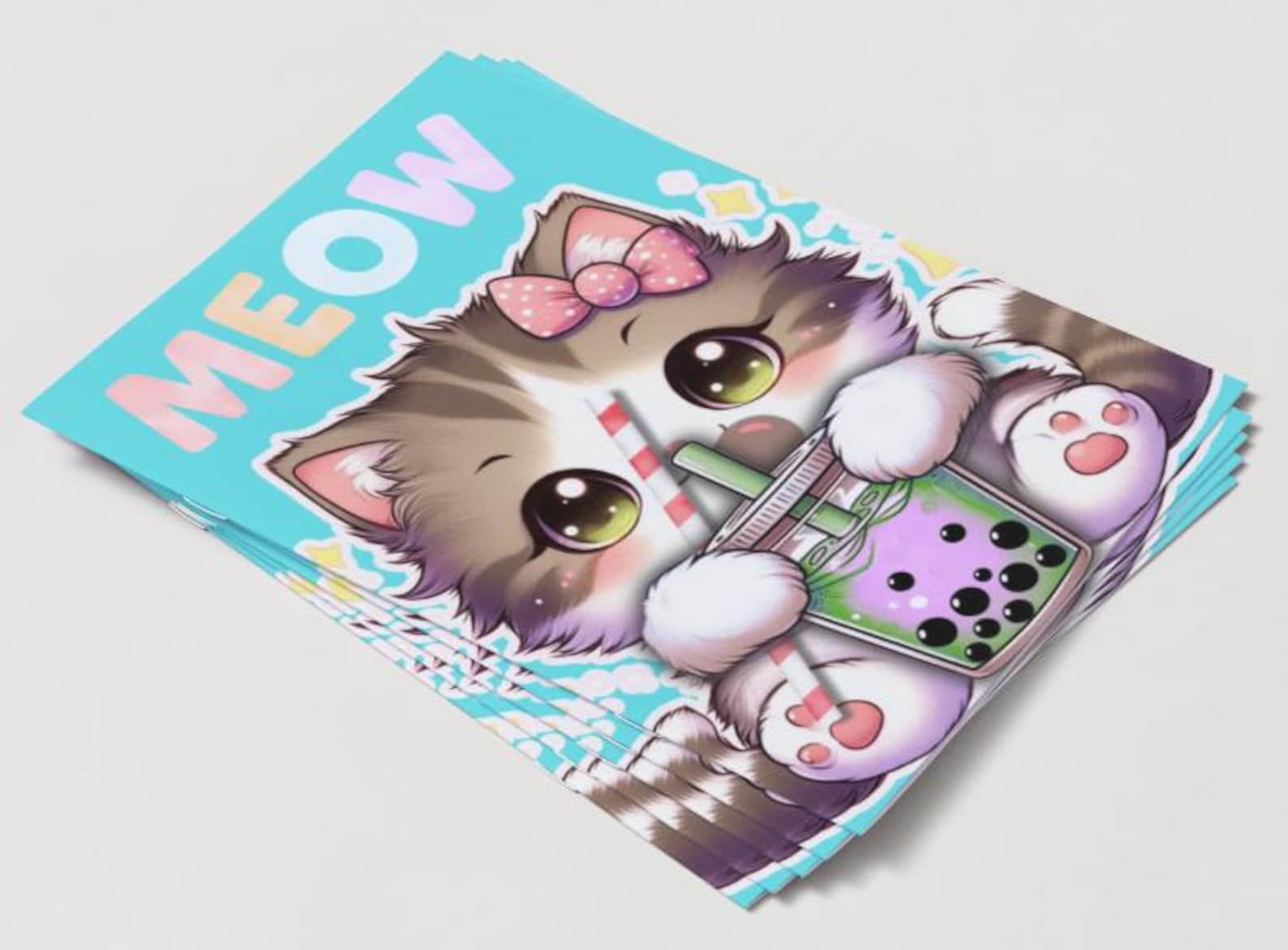 Printable Cat Tic Tac Toe Game | Kids Party Activity (A4 PDF) - Etsy