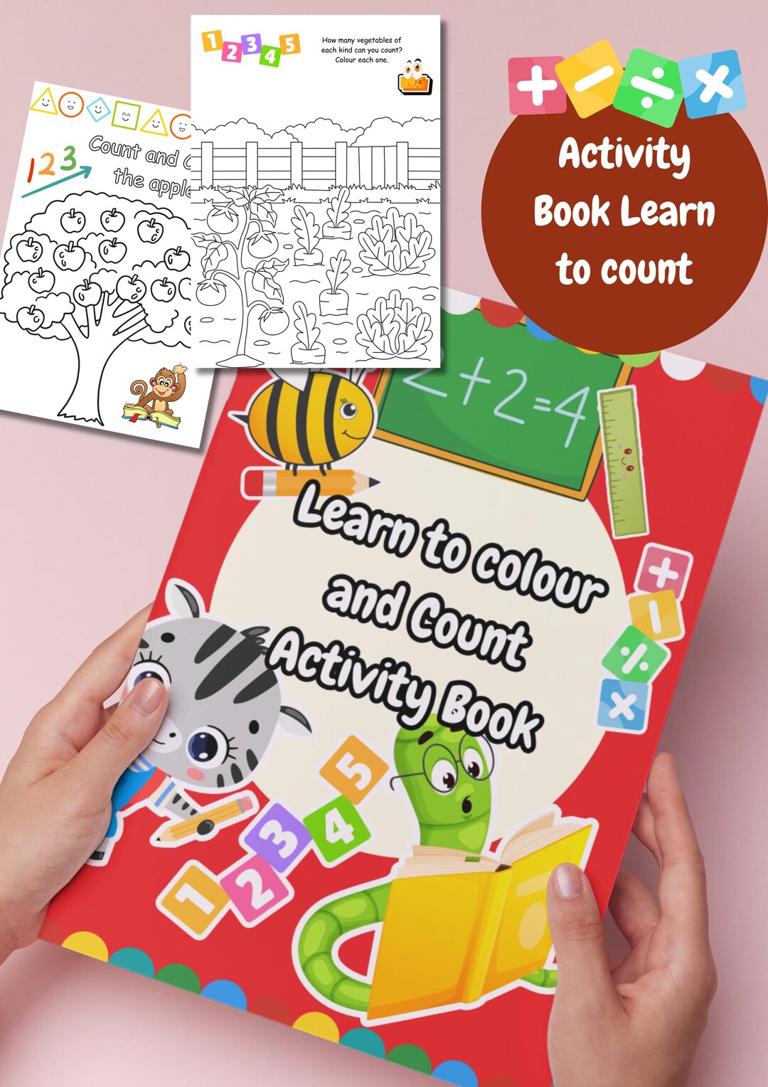 Learn to Count Coloring Book: Kids Preschool Math (printable PDF) - Etsy