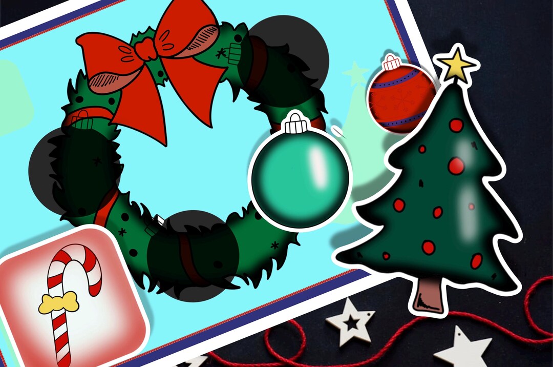 Printable Shape Matching Christmas Decoration Activities Christmas Busy ...