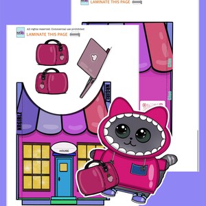 Cute Kitten Paper Doll House, DIY Printable (digital Download) - Etsy
