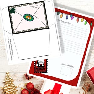 Printable Letter to Santa Kit: Kids Christmas Wish List (PDF) - Etsy