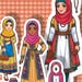 Muslim Paper Doll Hijab Girl Paper Pretend Play - Etsy