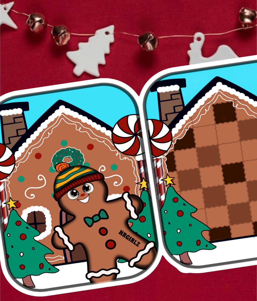 Paper Doll Gingerbread Man, Printable Paper House, Christmas Paper ...