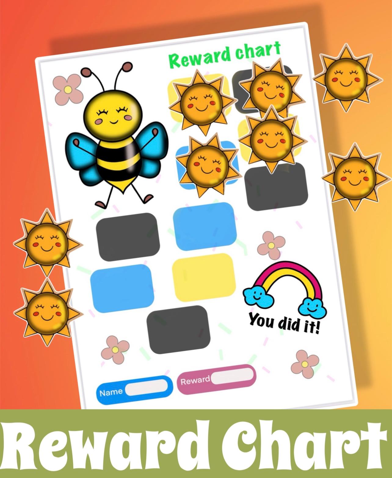 Busy Bee Printable Reward Chart (digital Download) - Etsy