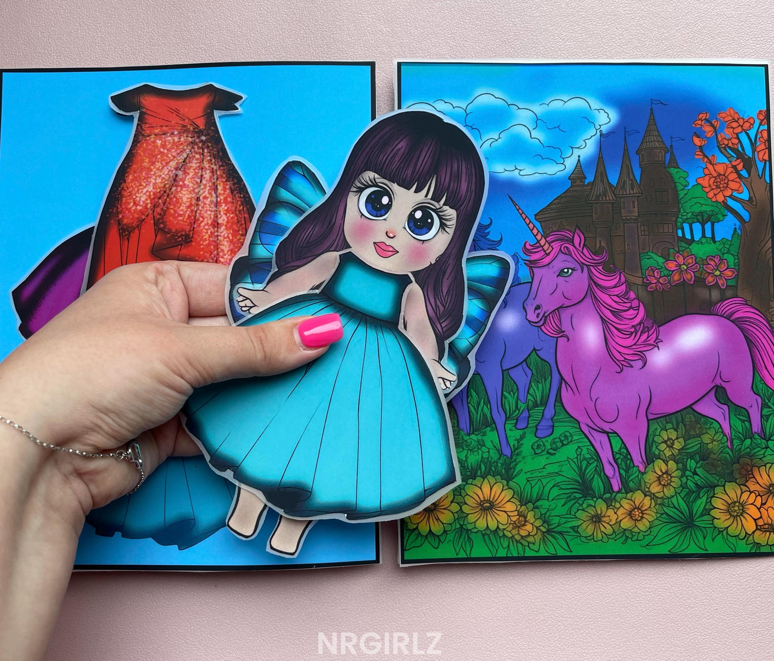 Printable Paper Doll, Fairy Doll, Fairy Wings, DIY, Paper Toy, Paper ...