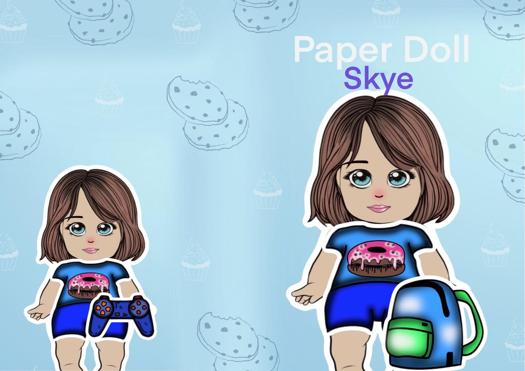 Activity Book Skye Paper Doll - Etsy