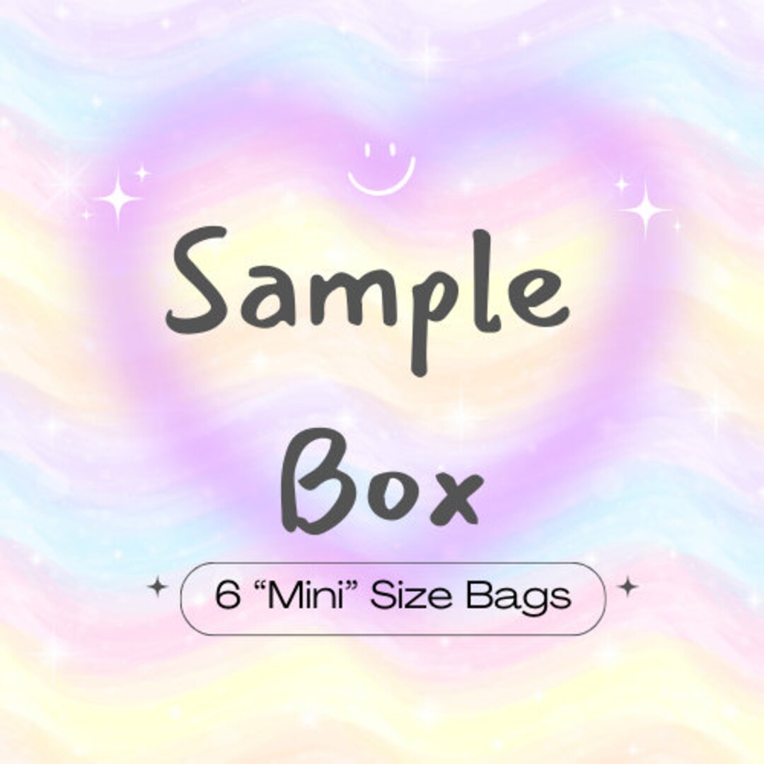 Sample Box 6 Mini Sample Bags - Etsy