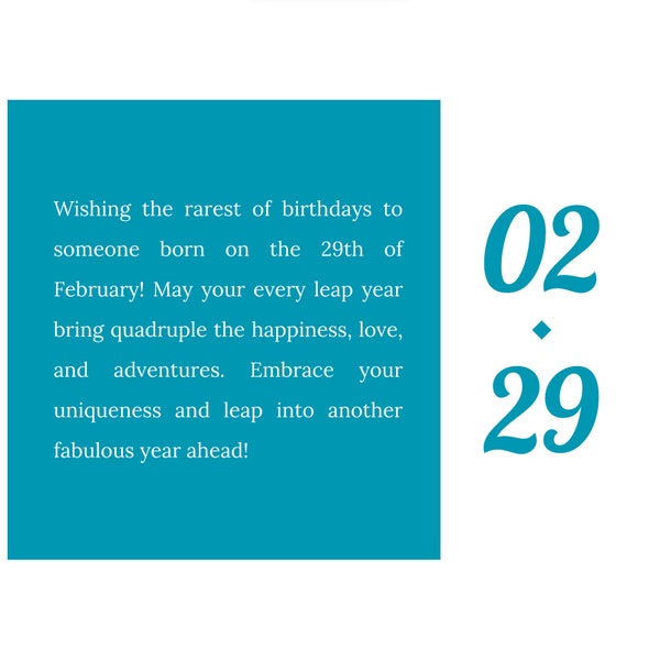 February 29th Birthday Card - Etsy