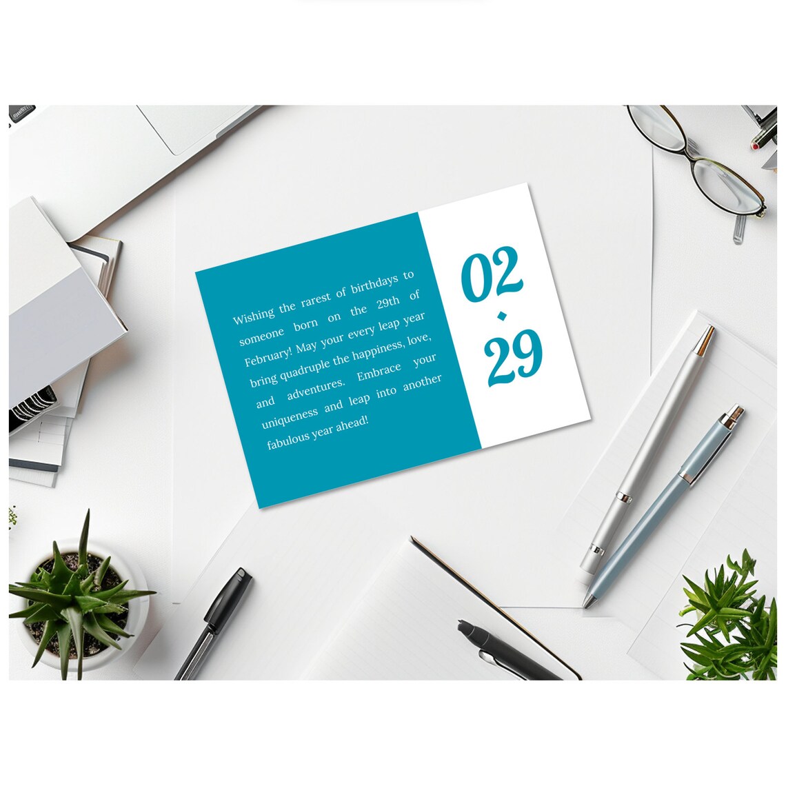 Happy Leap Year Birthday Card, Birthday Greeting Card for 29th February ...