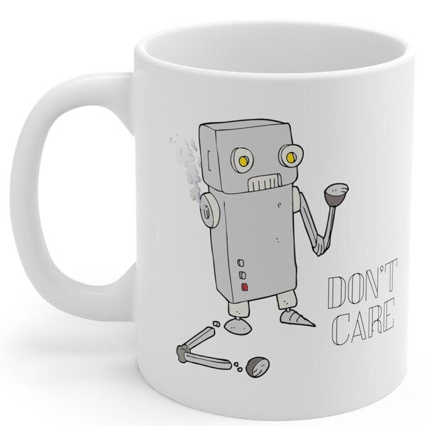 Robot Mug - Etsy