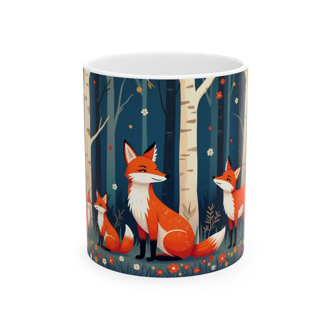 Red Fox in the Forest Gift for Fox Lover Cute Fox Gift for Quilting ...
