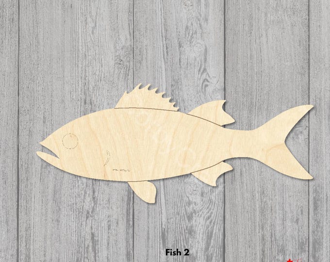Pack of 5 Wooden Fish Shape, Handmade, Hand Cutout, Rustic Decor ...