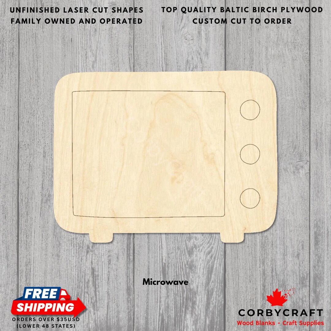 Mikrowelle Holzfiguren | Laser Cut Rohlinge | Mikrowellenofen ...