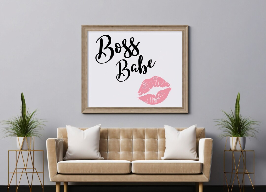 Boss Babe Printable, Instant Download, Girl Boss Aesthetic Print, Girly ...