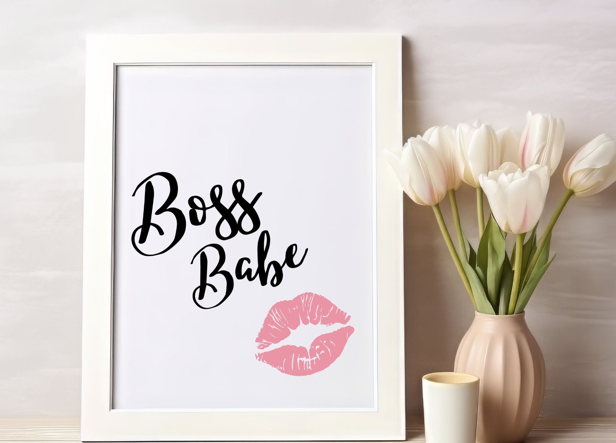 Boss Babe Printable, Instant Download, Girl Boss Aesthetic Print, Girly ...