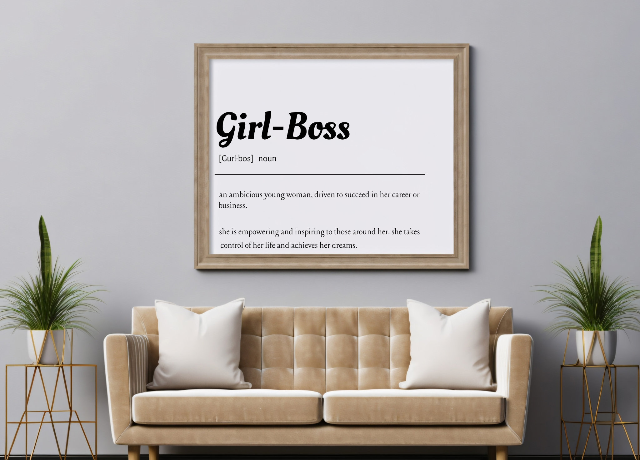 Girl-boss Printable, Instant Download, Feminist Art, Female Empowerment ...