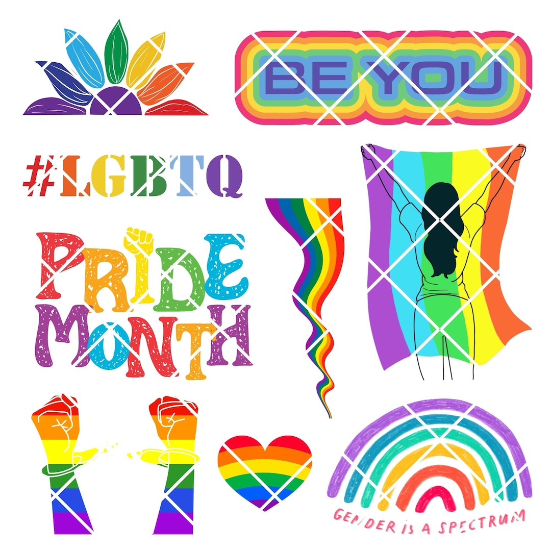 Lgbtq Pride Sticker Pack, Proud Stickers Bundle, Rainbow Sticker, Pride ...