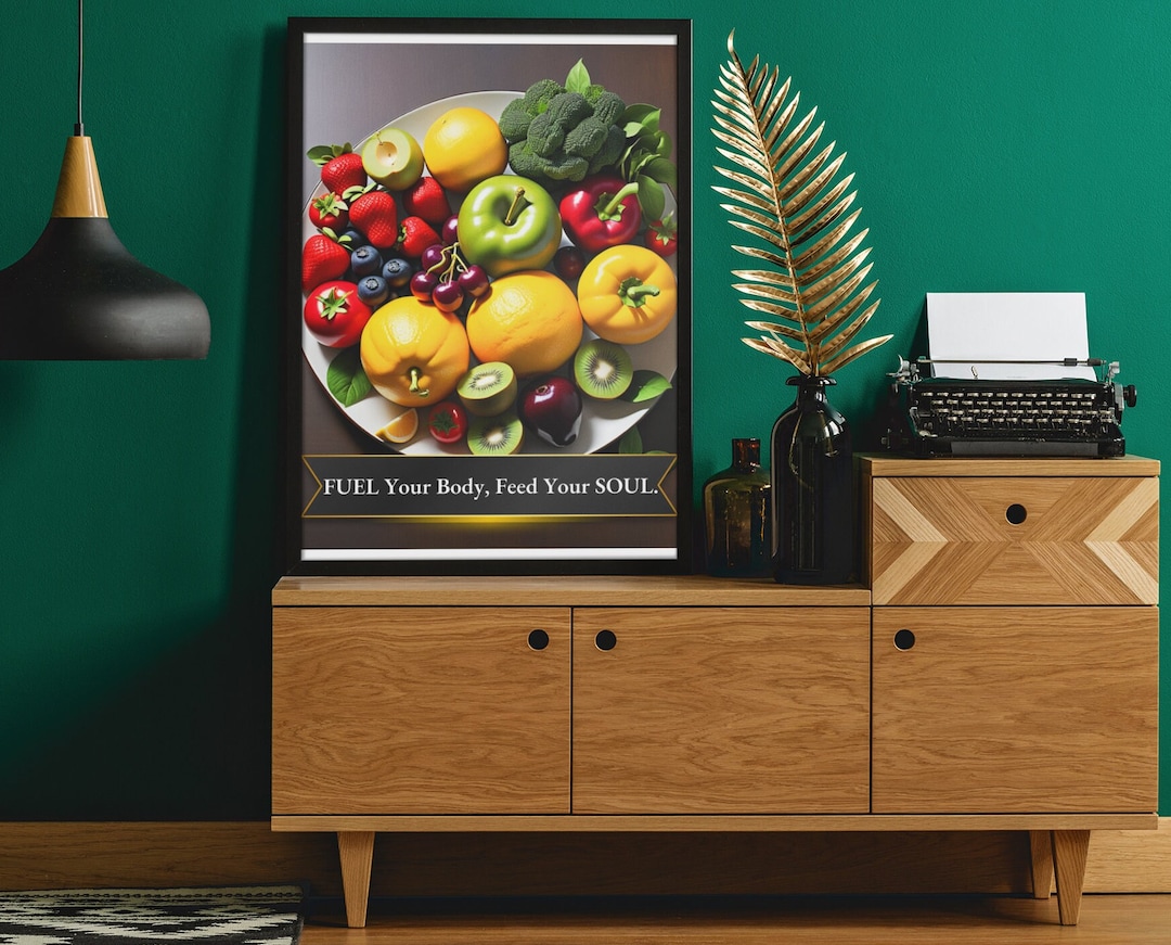 Fuel Your Body, Feed Your Soul Office Home Living Room Fitness Goals ...