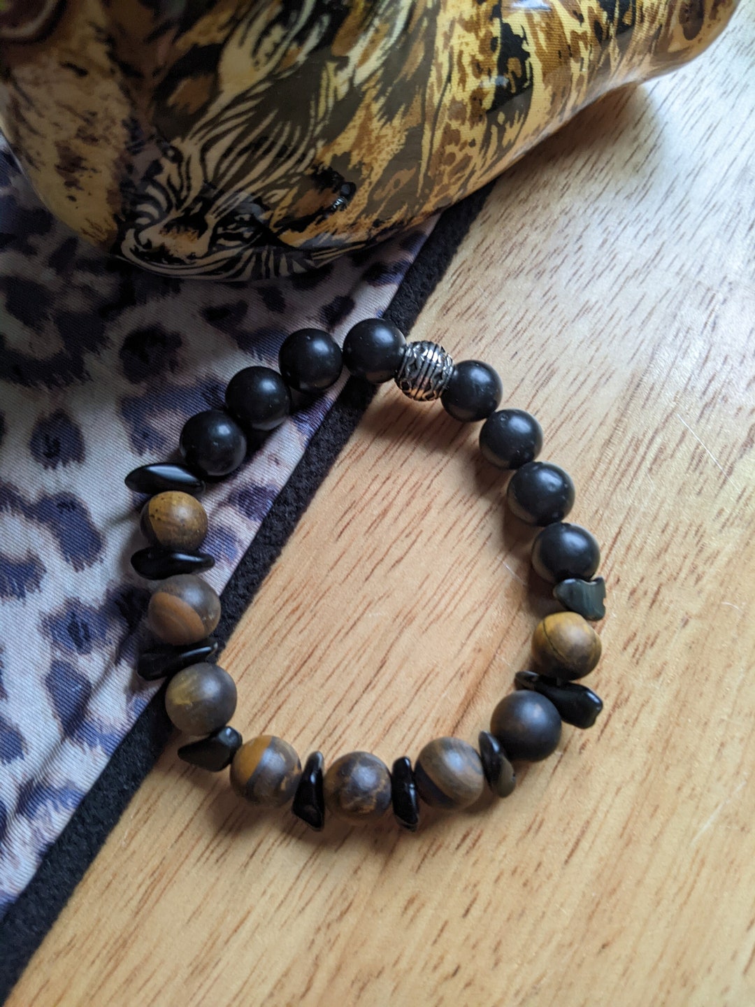 Men's Protection Bracelet Healing Stone Bracelet Healing Crystal ...