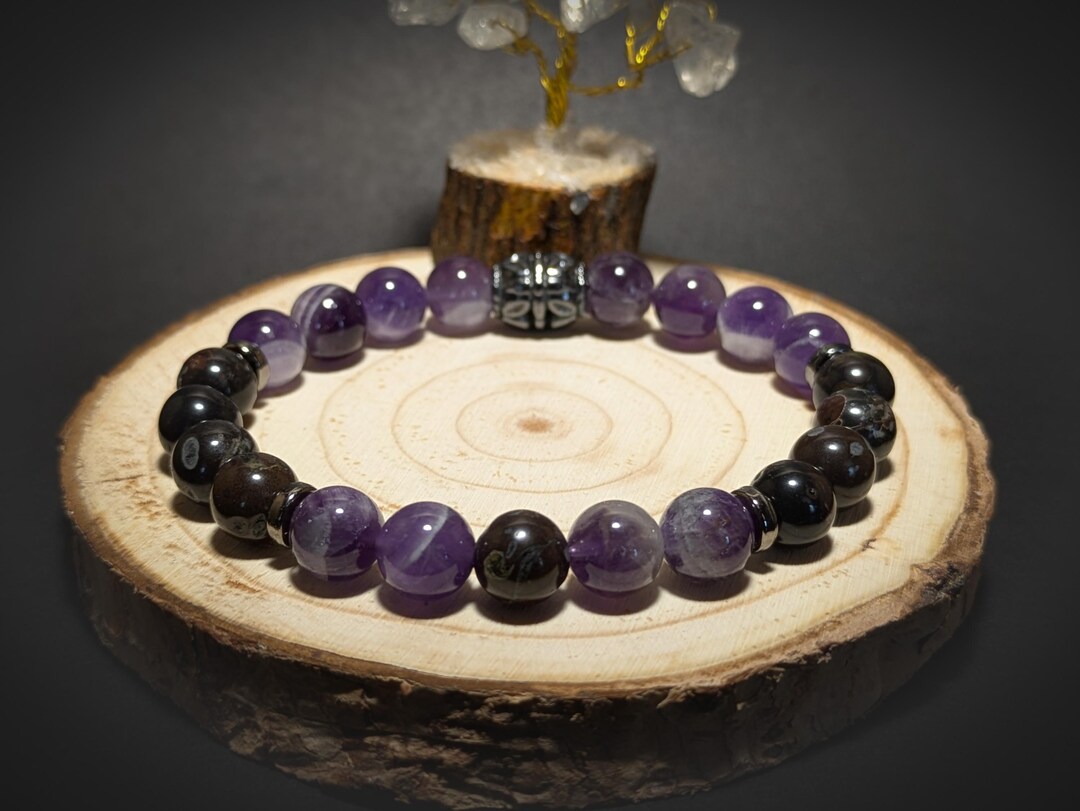 Double-calming - Improved Sleep - Pain Relief - Amethyst and Howlite ...
