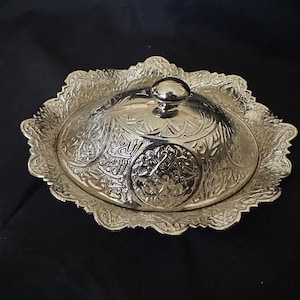 Turkish Silver Plated Bowl - Etsy