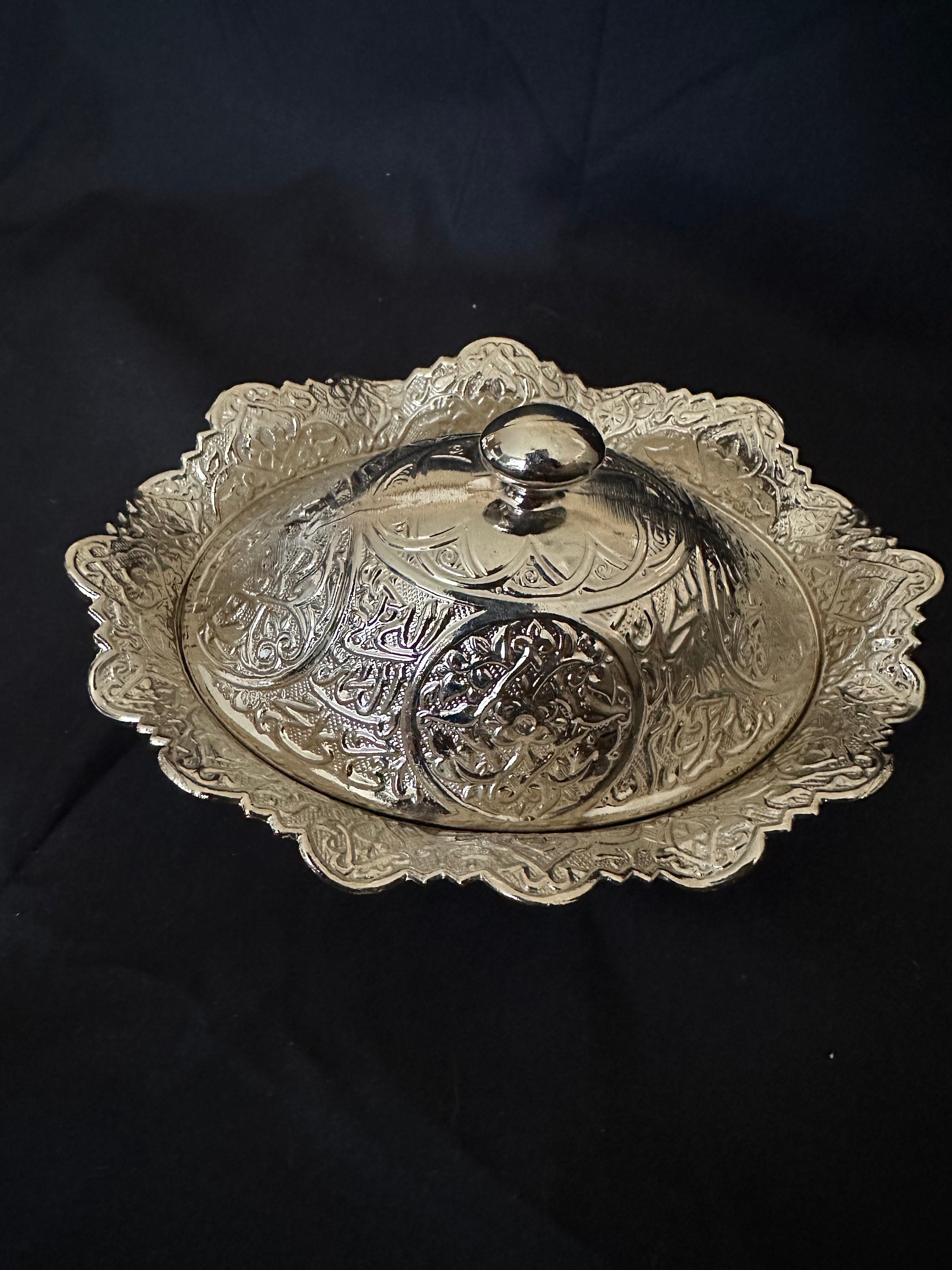 Turkish Silver Plated Bowl - Etsy