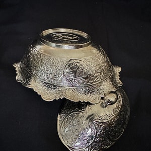 Turkish Silver Plated Bowl - Etsy