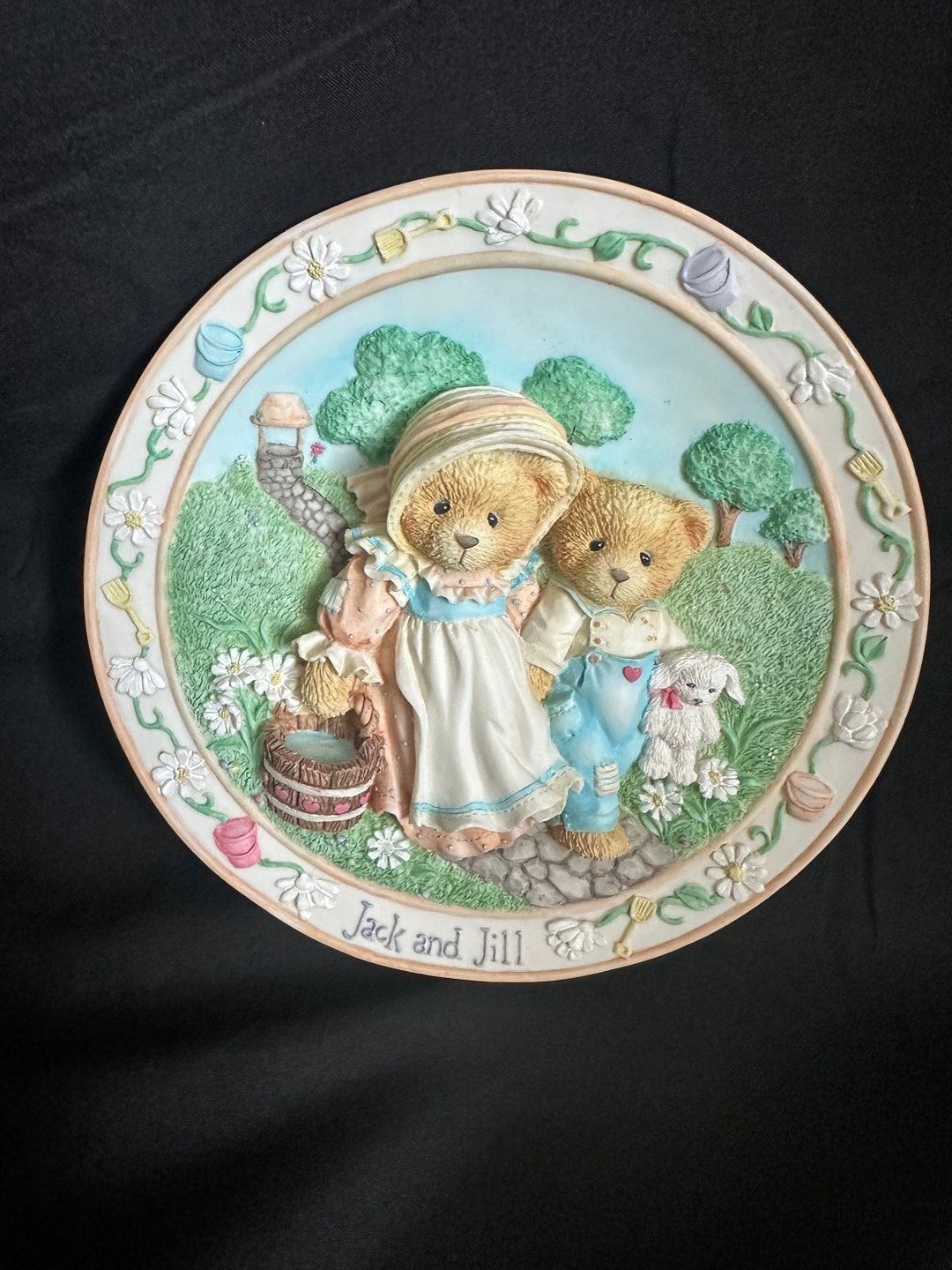 Vintage Jack and Jill Plate by Cherished Teddies - Etsy