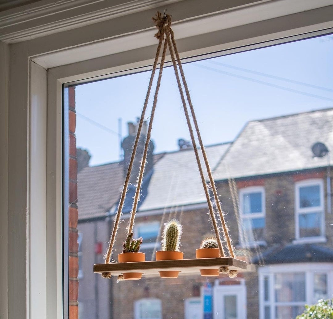 Hanging Window Shelf/planter - Etsy