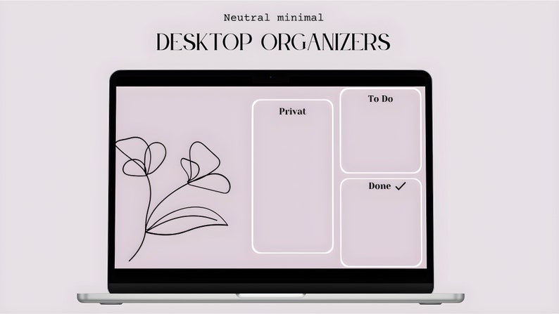 Neutral Desktop Organizer Wallpaper, Mac Windows, Schule, Arbeit, Clean ...