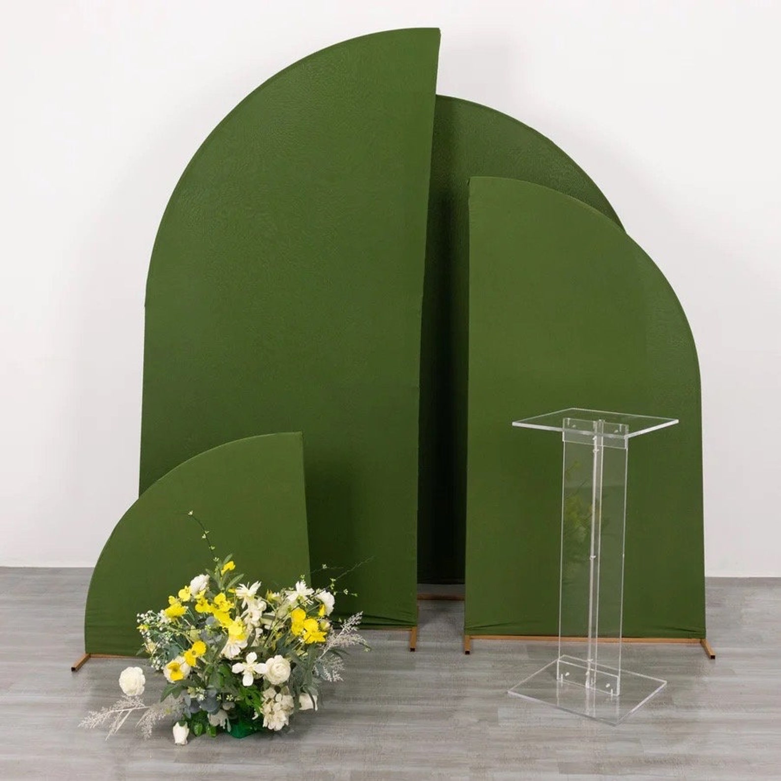 24, 32, 46 Heavy Duty Acrylic Wedding Display Stand With Square Bases ...