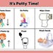 Girl Potty Training Visual Aid I Potty Training I Autism I Visual Aide ...