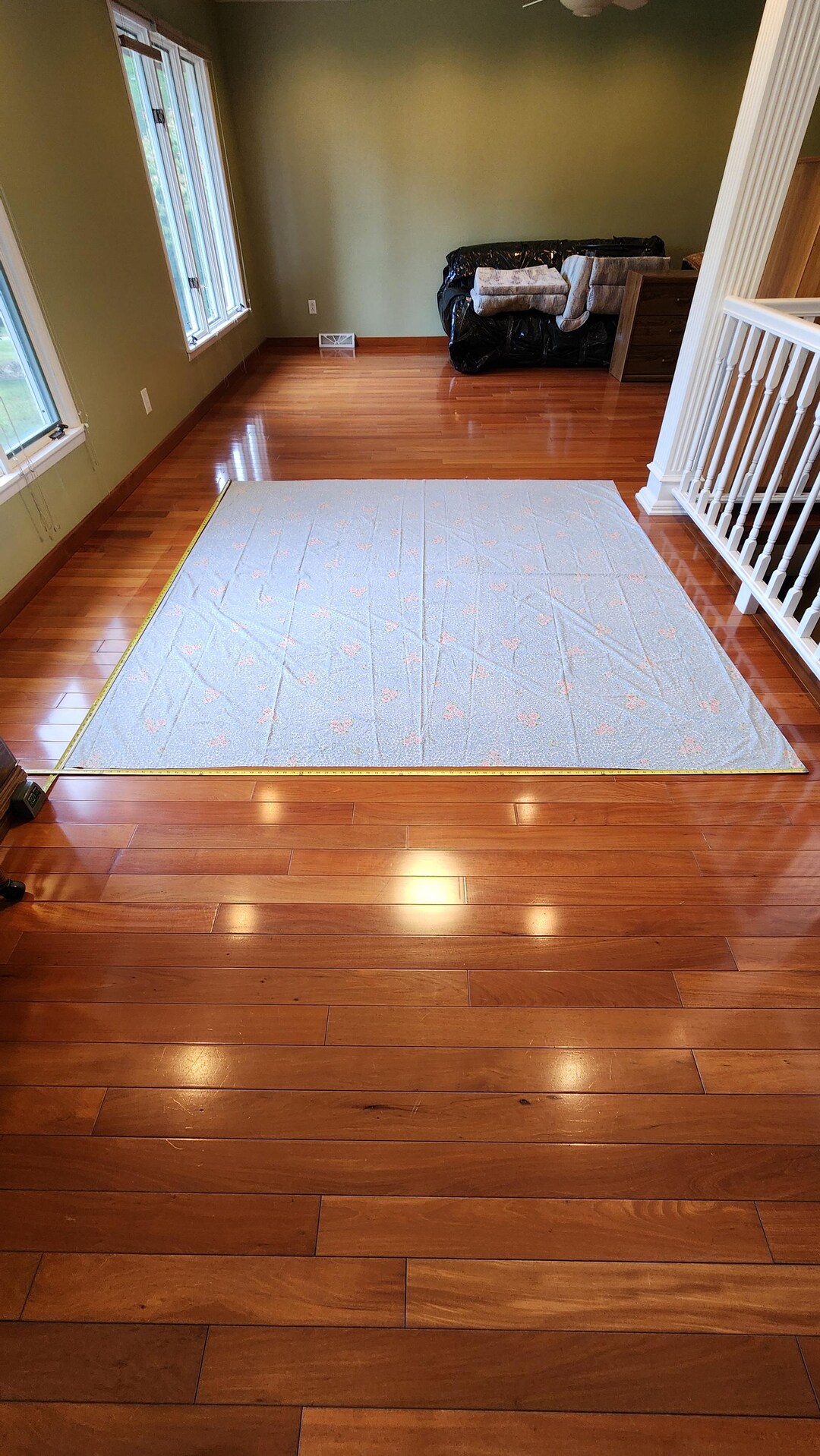 1970's Barbara Brody Cotton Fabric Remnant Blue With Pink Daisies That ...