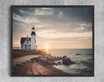 Lighthouse, Printable Wall Art, Digital Prints, Wall Art, Digital Art Print, Art Print - Etsy