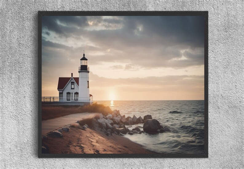 Printable Lighthouse Wall Art - Etsy