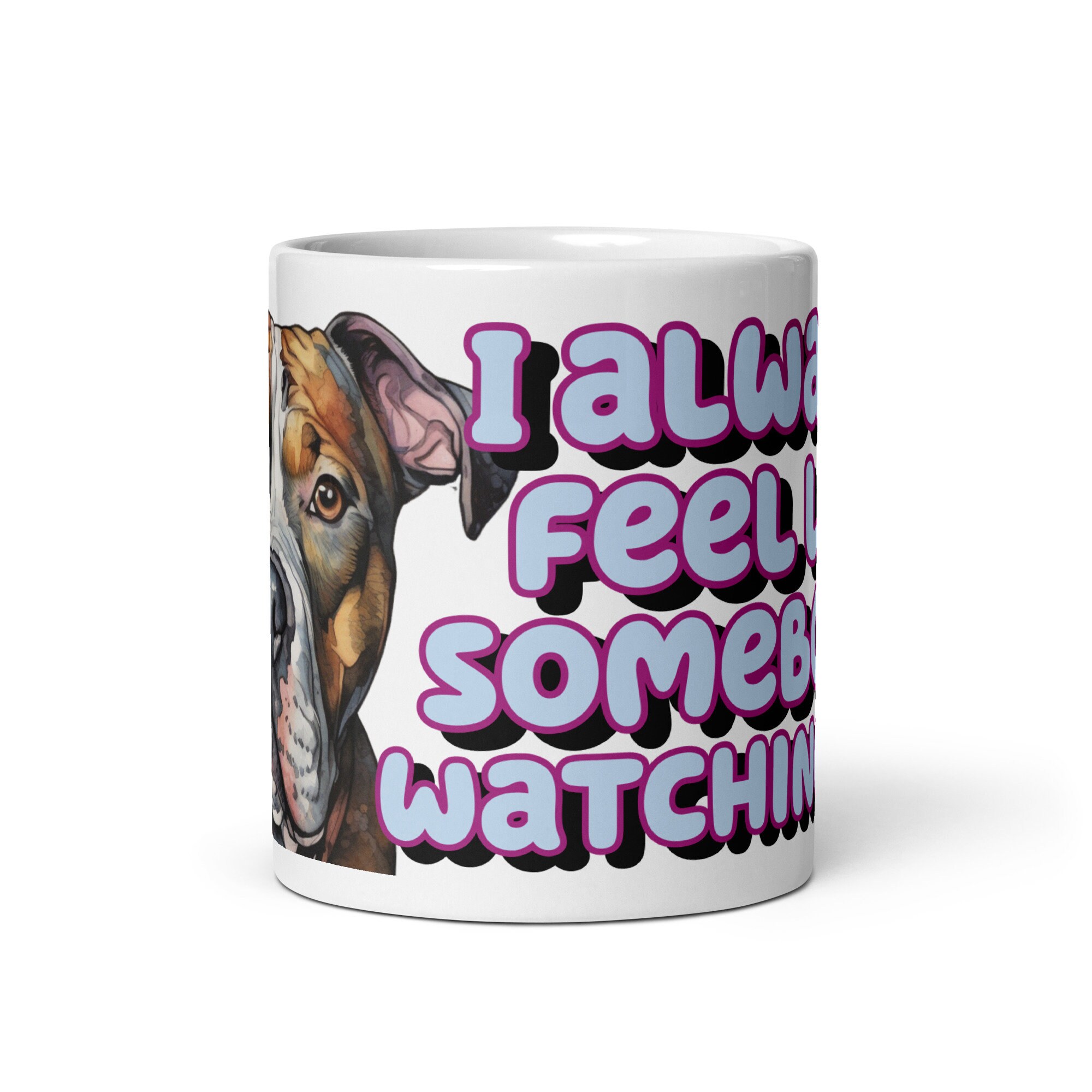 American Bully Watching Me Ambully Glossy Mug - Etsy
