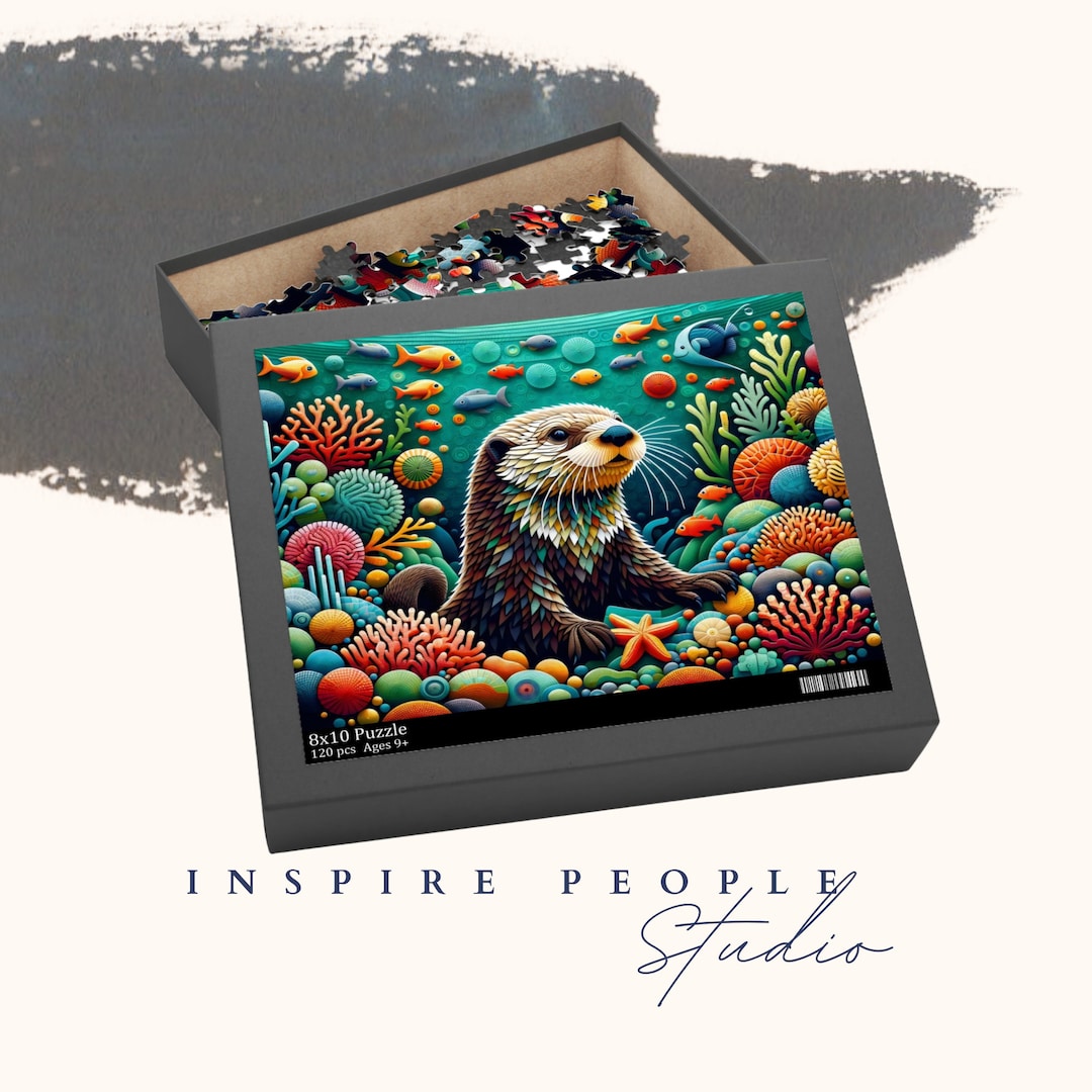 Sea Otter Puzzles Sea Otter Lover Gifts Sea Otter Gifts Puzzle Lovers ...