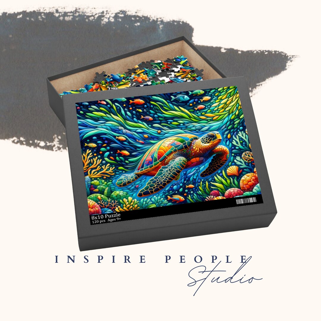 Sea Turtle Puzzles Turtle Lover Gifts Turtle Gifts Puzzle Lovers Gift ...