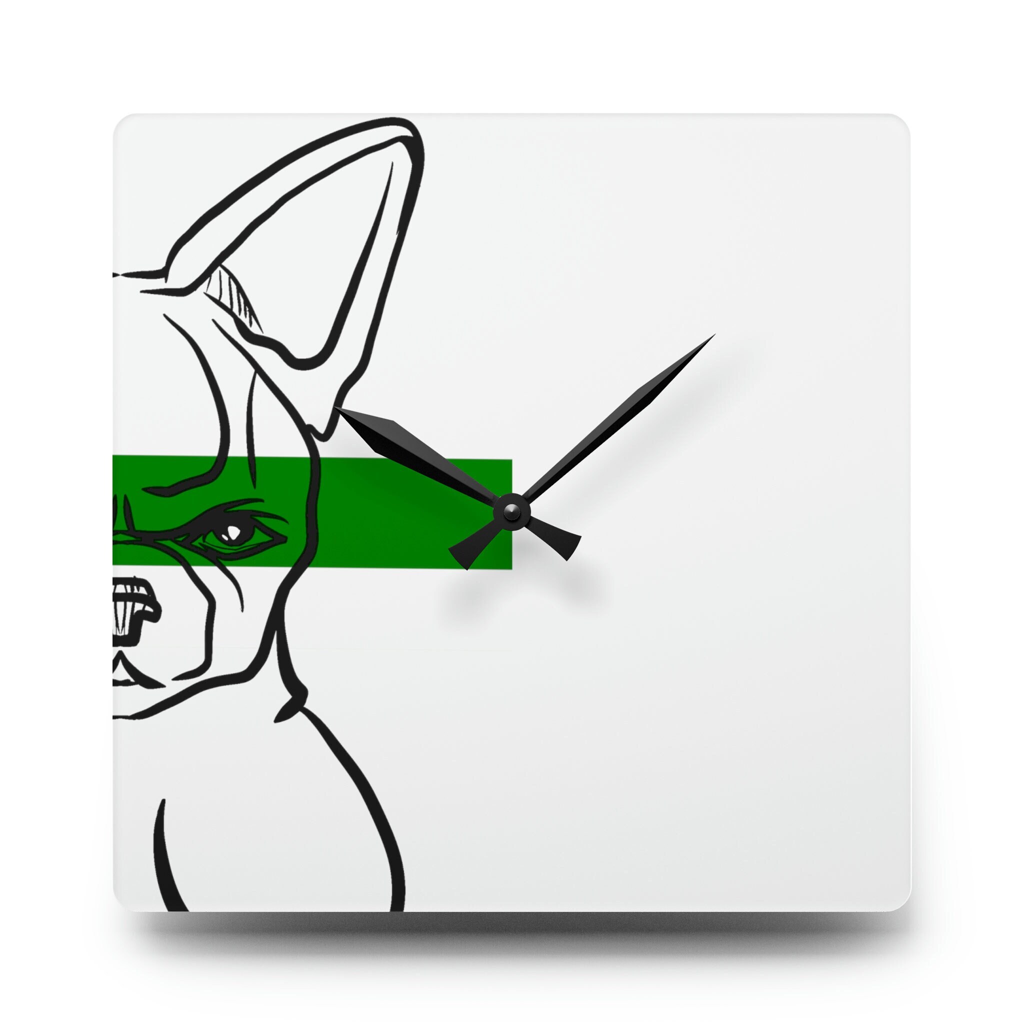 Dog Wall Clock Stylish Pup-themed Wall Clock Contemporary Design ...