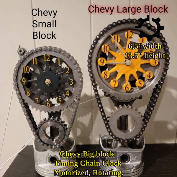 Motorized Rotating Chain Clock - Etsy