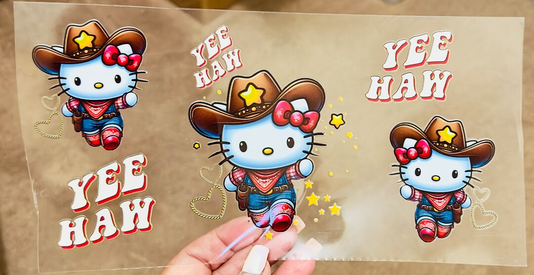 Hello Kitty Yee Haw -UV Wrap - Etsy